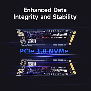 KingSpec 512GB M.2 NVMe SSD, 2242 PCIe Gen3x2 Internal Solid State Drive for Laptop/Notebook (2242, 512GB)