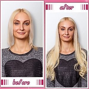 Fusion Heat Connector Wand with U Tip, 2 Bags of Keratin Glue Beads - Professional Hair Extensions Tool for C Head (Pink)