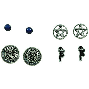 Supernatural Join The Hunt Earring Set, 4 Pack