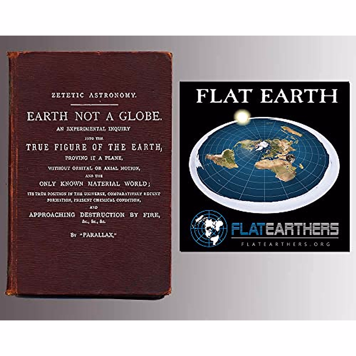 Flat Earth Map - Gleason's New Standard Map Of The World - Medium 18" x 24" Poster Includes FREE eBook and Flat Earth Bumper Sticker