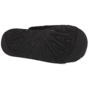 UGG Girls K Fluff Yeah Clog Slipper, Black, 6 Big Kid