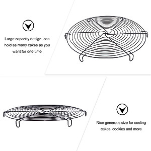 GANAZONO 1pc Cooling Rack Cooling Net Wire Cooling Rack Wire Cooking Racks Steamer Rack Small Cooling Rack Cookie Cooling Rack Shortening for Baking Cooling Tray Oven Rack Iron Food