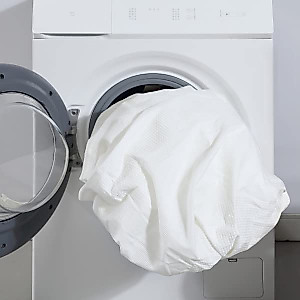 Vera Wang - King Duvet Cover Set, Luxury Cotton Bedding with Matching Shams, All Season Home Decor (Waffle Stripe White, King)