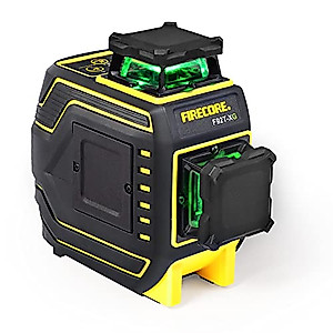 Firecore Laser Level Self Leveling 2x360 Green Beam Dual Plane Leveling and Alignment Laser Tool for Construction and Picture Hanging, Magnetic Pivoting Base Included(F92T-XG)