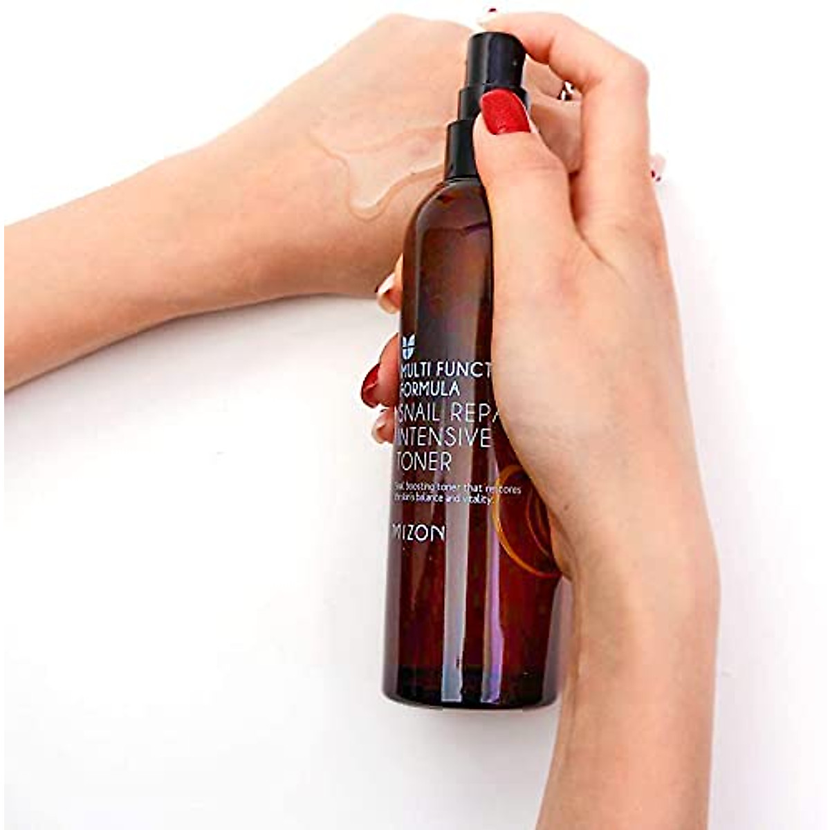 MIZON Snail Repair Intensive Toner Snail Mucin Hyaluronic Acid Adenosine Centella Asiatica Moisturizer Fine Line Treatment Safe Formula Korean Skincare (3.38 fl oz)