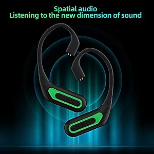 KZ AZ10 Bluetooth V5.2 aptX/TWS + Earbuds Hook with Mic Support/50 Hours Playback and APP Control for Standard 0.75/0.78mm 2PIN Connector