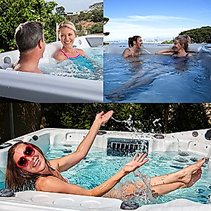 EXCELFU 2 Pack Spa Filter Hot Tub Filter Fit for 2012-2015 Aquaterra/2013-2015 Fantasy/2005-2015 Free Flow,Replaces 303279 78460 FC-2402 PFF42TC-P4 SD-01322, 1 1/2" MPT Thread (Fine Thread) Spa Filter