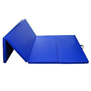 Geniqua Gymnastics Mat Folding Stretching Mat Fitness Home Workout Yoga Tumbling Pad