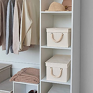 StorageWorks 5-Pack Storage Baskets For Shelves With Metal Frame, Rectangle Storage Bins