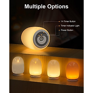 Night Light for Kids, VEYFIY Nursery Night Light with Touch Control & 1H Timer,Portable Baby Nursery Light with Charging Pad,4 LED Light Modes Rechargeable Night Lamp for Kids Room,Bedroom,Up to 100H…