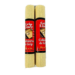 Foam Mesh Grip Shelf/Drawer Liner Mat Glass Mat or Rug Pad Liner Cut to Size 2-Pack, Choose Your Color (White)