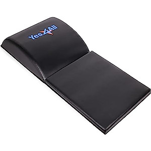 Yes4All Ab Exercise Mat with Tailbone Protecting Pad, Abdominal Wedge – Support for Abs Workout, Sit Up – Abdominal Mat Tailbone Protector (Black)
