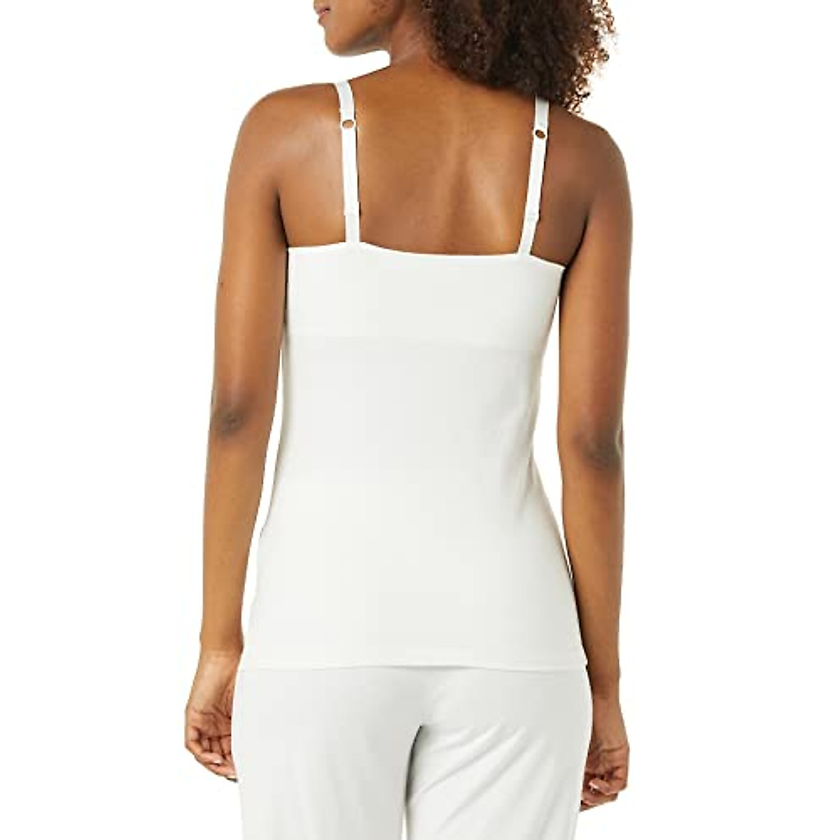 Amazon Essentials Women's Maternity Nursing Friendly Camisole, Pack of 2, Black/White, Large