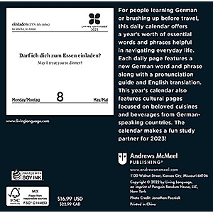Living Language: German 2023 Day-to-Day Calendar: Daily Phrase & Culture