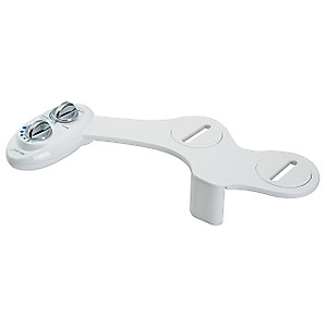 MAYFAIR 8100SL 000 Collins Plastic Toilet Seat Bundle with LUXE Bidet NEO 185 Attachment