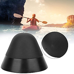 OUKENS Boat Head Protector, Black PVC Anti-Collision Head Boats 90 Degree Protector Kayak Cone Accessory for Inflatable Boat Canoe