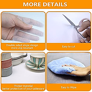 Gantan Clear Shelf Liner 12inch by 30ft Plus 17.5inch by 30ft(2 roll)