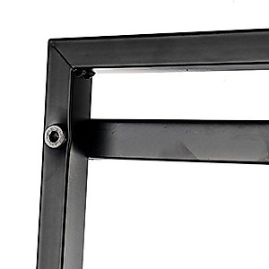 Ynredee Widen 4 Tiers Bookshelf,Ladder Shelf for Plant Flower Stand, Multipurpose Organizer Rack for Home, Office, Living Room (Black)