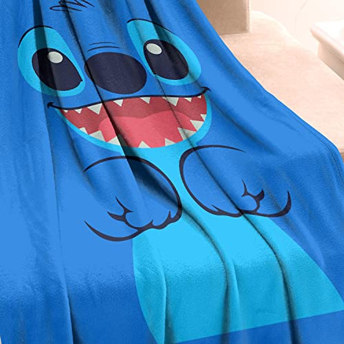 Exacmos Cartoon Flannel Throw Blanket for Home Couch, Bed and Sofa 50"x60" Suitable for All Season