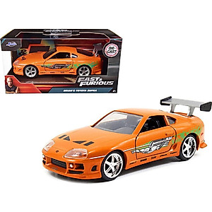 DieCast Jada Fast & Furious Brian's Toyota Supra [Orange] 1:32 Scale
