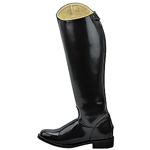 Hispar Women Ladies Elegant Dress Dressage Boots with Zipper Riding English Equestrian - Black 9.5 Plus Calf