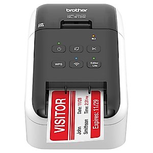 Brother RQL-810W- (QL-810W) Ultra-Fast Label Printer with Wireless Networking White (Renewed)