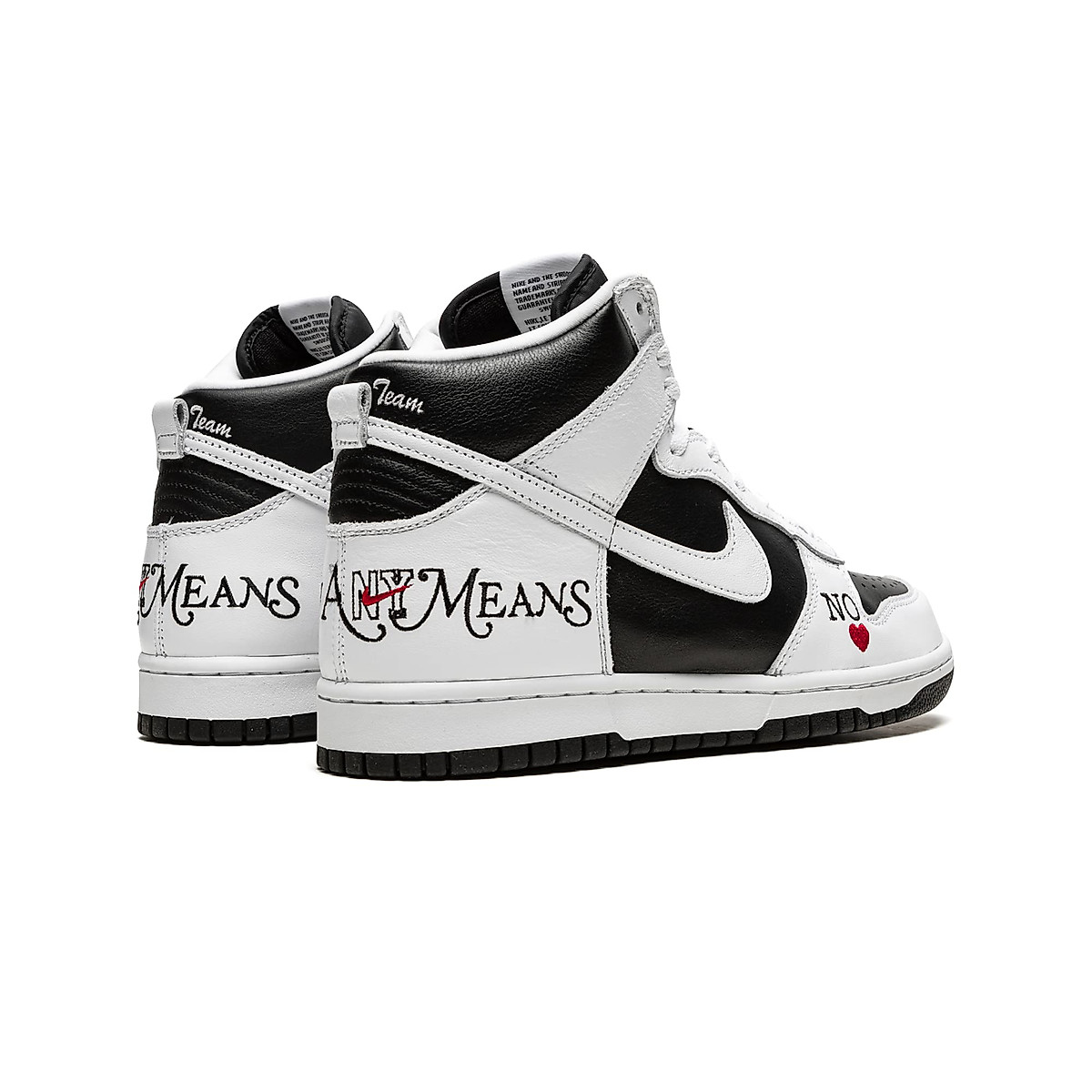 Nike Mens SB Dunk High DN3741 002 Supreme - by Any Means - White/Black - Size 9