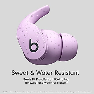 Beats Fit Pro – True Wireless Noise Cancelling Earbuds – Apple H1 Headphone Chip, Compatible with Apple & Android, Class 1 Bluetooth®, Built-in Microphone, 6 Hours of Listening Time – Stone Purple
