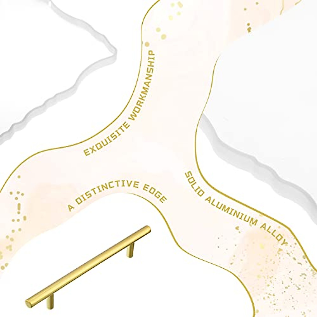 Gejoy Large Resin Tray Molds Silicone Tray Mold with 10 Pcs Metal Gold Handles Irregular Tray Molds for Epoxy Resin Casting DIY Crafts Supply Making Faux Agate Tray Serving Board Home Decor Ideal Gift