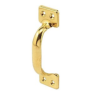 Prime-Line F 2817 Sash Lift, 4 inches, Stamp Steel, Brass Plated, (single pack)
