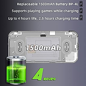 Q90 Handheld Game Console 3 inch Retro Handheld Video Games Consoles Built-in Classic Games Rechargeable Battery Portable Style Hand Held Game Consoles System Transparent