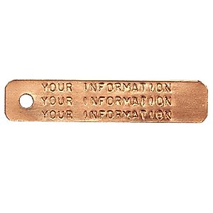 Custom Stamped Copper Trap Tags (150 Pack)