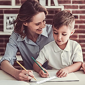 cobee Plastic Clear Rulers, 10 Pcs 6 Inch Transparent Straight Ruler with Inches/Centimeters Mini Shatterproof Rulers Measuring Tool for Kids Students School Classroom Office Supplies