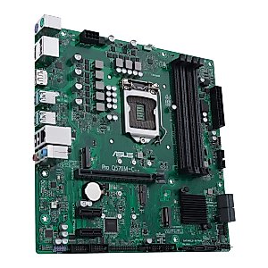 ASUS Pro Q570M-C/CSM LGA1200 (Intel 10th&11th Gen) mATX Commercial Motherboard (PCIe 4.0,1 LAN,Front Panel USB 3.2 Type-C, Intel vPro,2X DP,TPM 2.0 IC,COM debug Header,self-Recovering BIOS,ACCE)