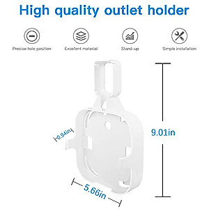 Wall Mount for eero Pro 6, Space-Saving Outlet Mount for eero Pro 6 Tri-Band mesh Wi-Fi 6 for Wide WiFi Coverage and Cord Arrangement(2 Pack)