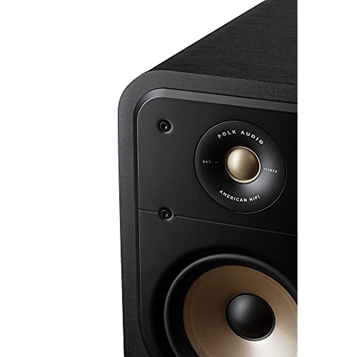 Polk Signature Elite ES20 Bookshelf Speaker - Hi-Res Audio Certified, Dolby Atmos & DTS:X Compatible, 1" Tweeter & 6.5" Woofer, Power Port Technology for Effortless Bass (Pair, Stunning Black)