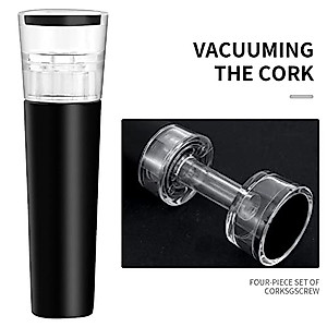 YLMIJFE Wine Bottle Opener, Aluminum tube wine air pressure bottle opener set,With Wine decanter, Vacuum bottle stopper, Aluminum foil cutter.Necessary for wine lovers