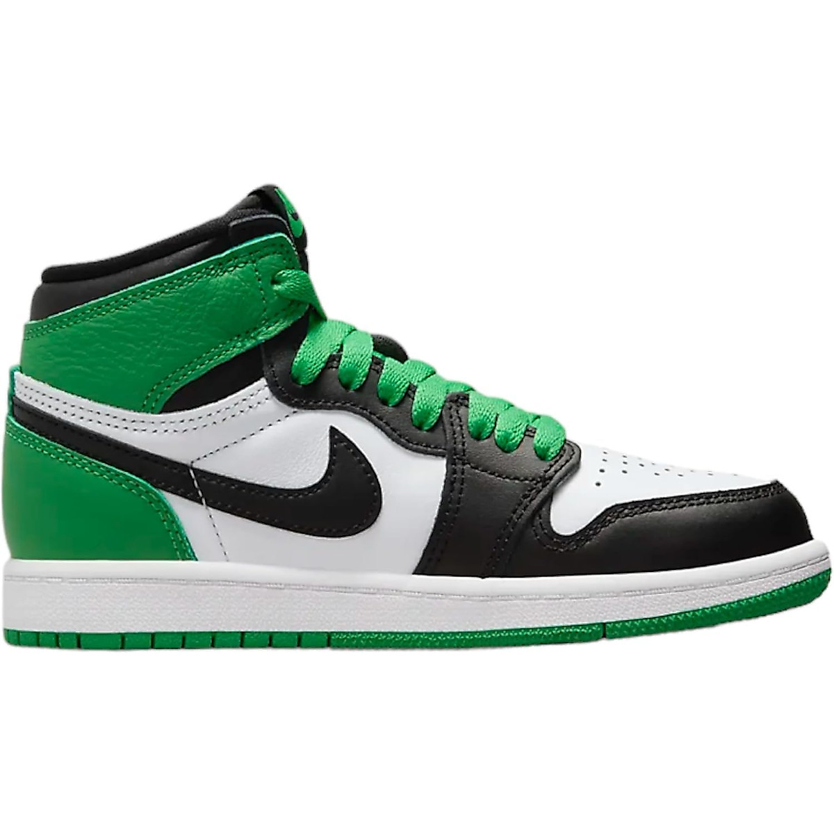 Nike Preschool Air Jordan 1 High Retro High OG PS FD1412 031 Lucky - Size 2y,Black/Lucky Green-white