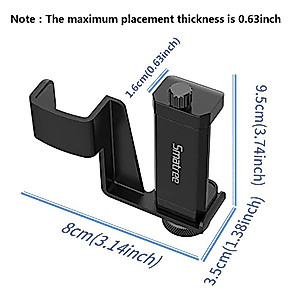 Smatree OSMO Pocket 2 Phone Holder Set Expansion Accessories with 1/4”Thread Screw Compatible with DJI OSMO Pocket 2/ DJI OSMO Pocket and Smartphone