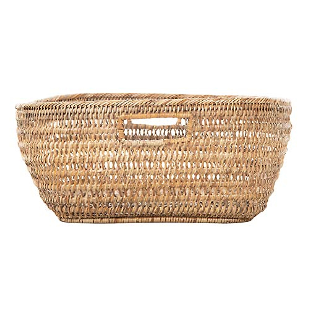 Kouboo Cambria Open Weave Basket, Honey-Brown