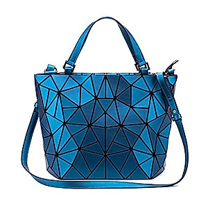 Geometric Luminous Purses and Handbags Holographic Reflective Crossbody Bag Wallet Flash Rainbow Tote NO.6