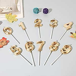 Gold 27th & 72nd Birthday Candles for Cakes, Number 27 72 Candle Cake Topper for Party Anniversary Wedding Celebration Decoration