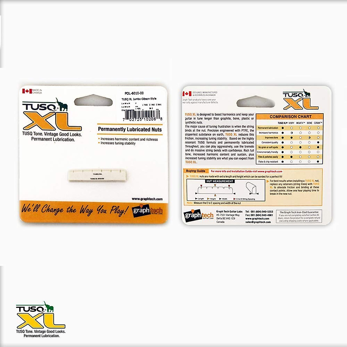 Model 6010-00 Nut Slotted L43.53mm - TUSQ XL