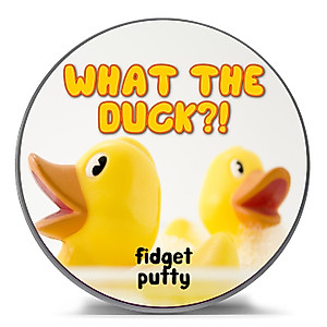What The Duck Fidget Putty - Quirky Rubber Ducky Stress Relief Toy - Premium Silly Putty for Fun, Relaxation, and Unique Gifts - Get Yours Today!
