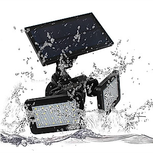 ZHUANYIYI Solar Lights Outdoor,LED Outdoor Waterproof Lighting Rotating Sensor Street Light,48 LED Solar Street Light,Decorative,for Home Garden