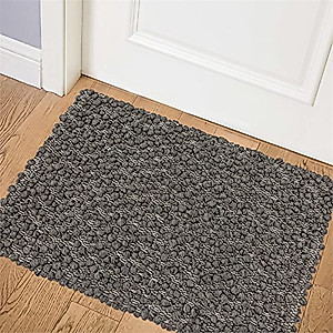 Addison Rugs Boulder Cobblestone Wool Area Rug, 2' x 3', Steel