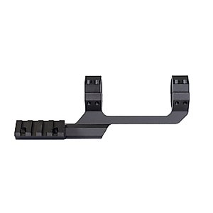 Monstrum Alpha Series 1-4x24 FFP Rifle Scope | Flat Dark Earth | Monstrum Scope Mount with 45 Degree Offset Picatinny Rail Mount | Bundle