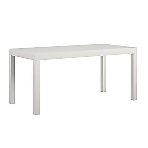 Ameriwood Home Parsons Modern Coffee Table, White