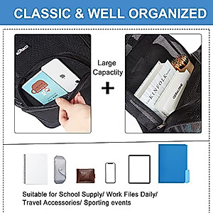 Edraco Heavy Duty Mesh Backpack, Mesh Backpack for School, Sport, Travel, Beach, Semi-transparent Mesh Bag with Padded Straps