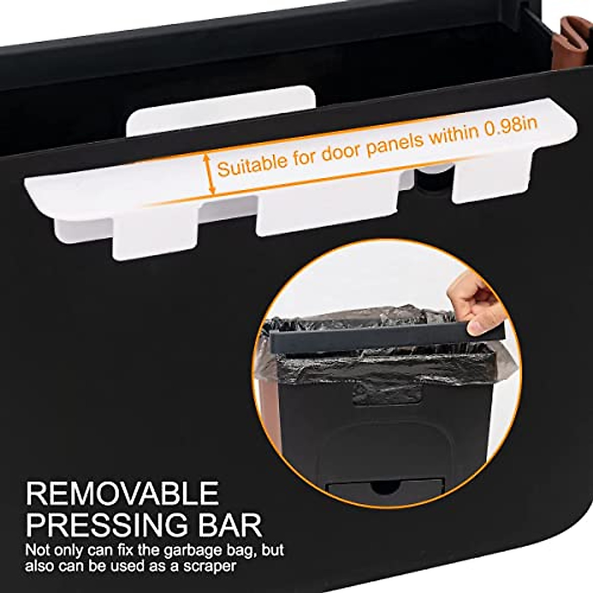 Hanging Trash Can, Kitchen Collapsible Hanging Waste Bin,Wall Mounted Folding Waste Bin,Hanging Garbage Can for Kitchen Cabinet Door,Portable Trash Can for Travel Car Bedroom(No Garbage Bags)